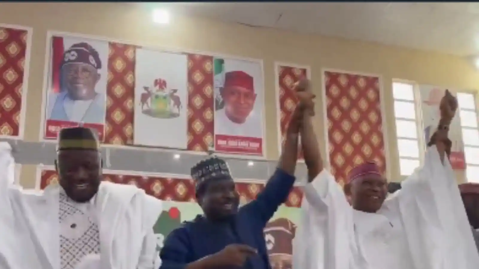 JUST IN: Ganduje, Barau, others present as Kano governor Abba Yusuf ...