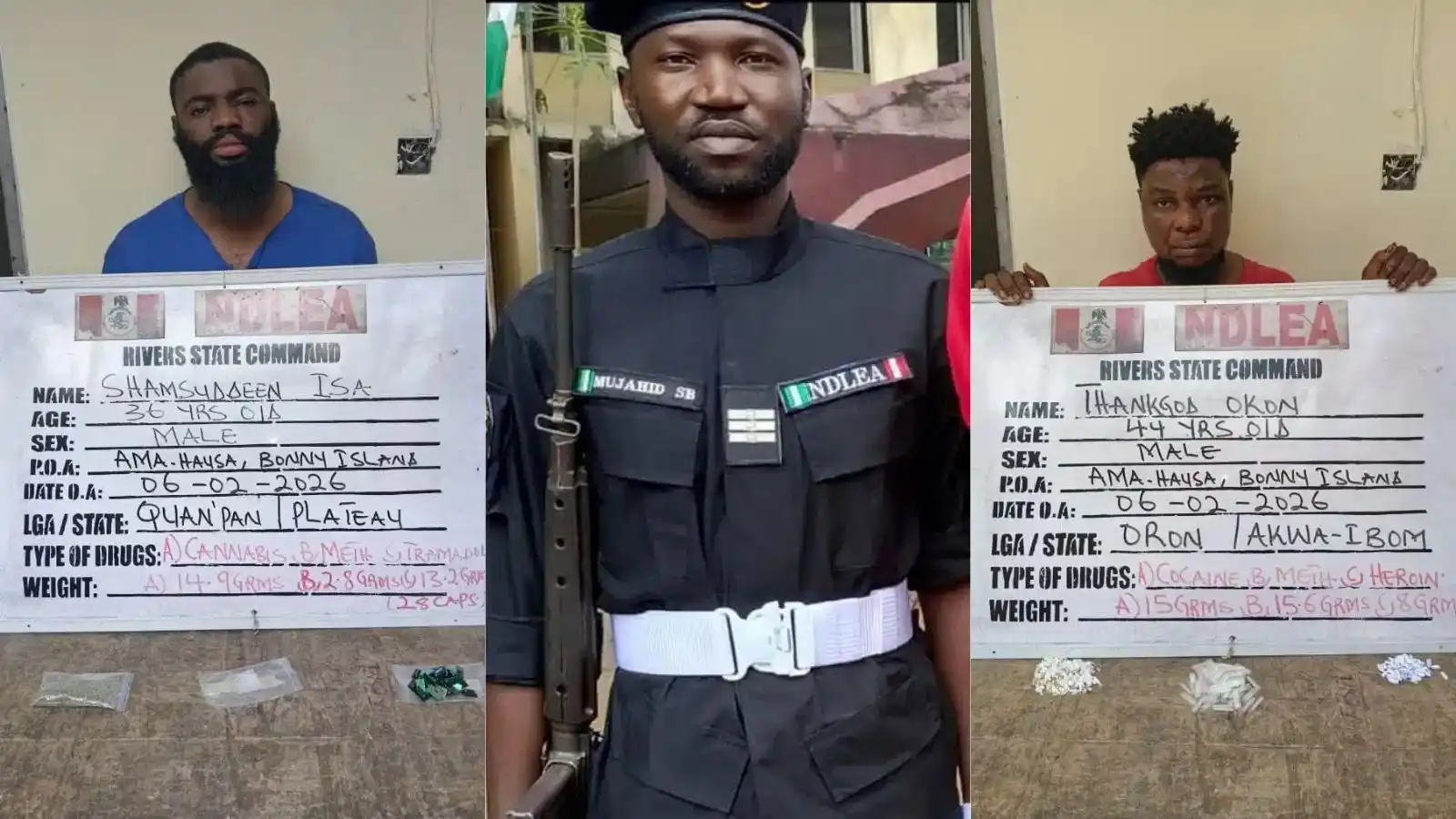 BREAKING: NDLEA officer killed as operatives arrest six drug suspects ...
