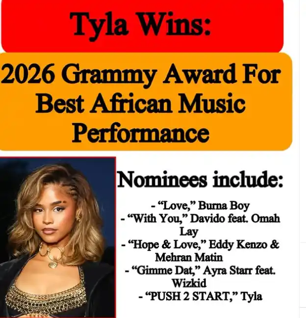 68th Grammy Awards: Tyla beats Davido, Burna Boy and others to win Best ...