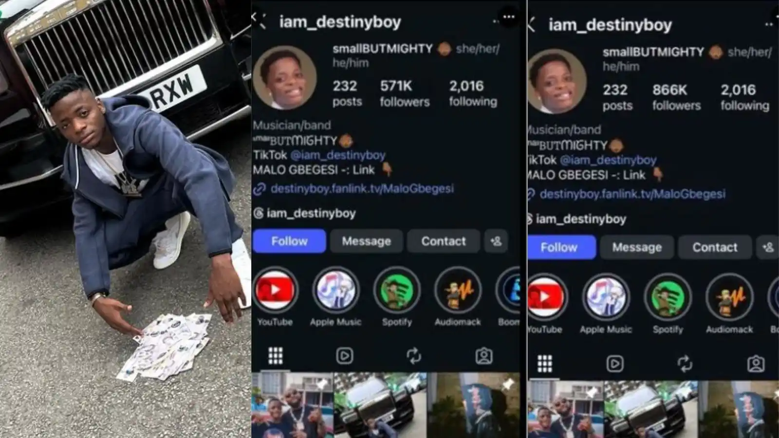 'Death is the biggest PR': Confusion as Destiny Boy gains almost 300k ...